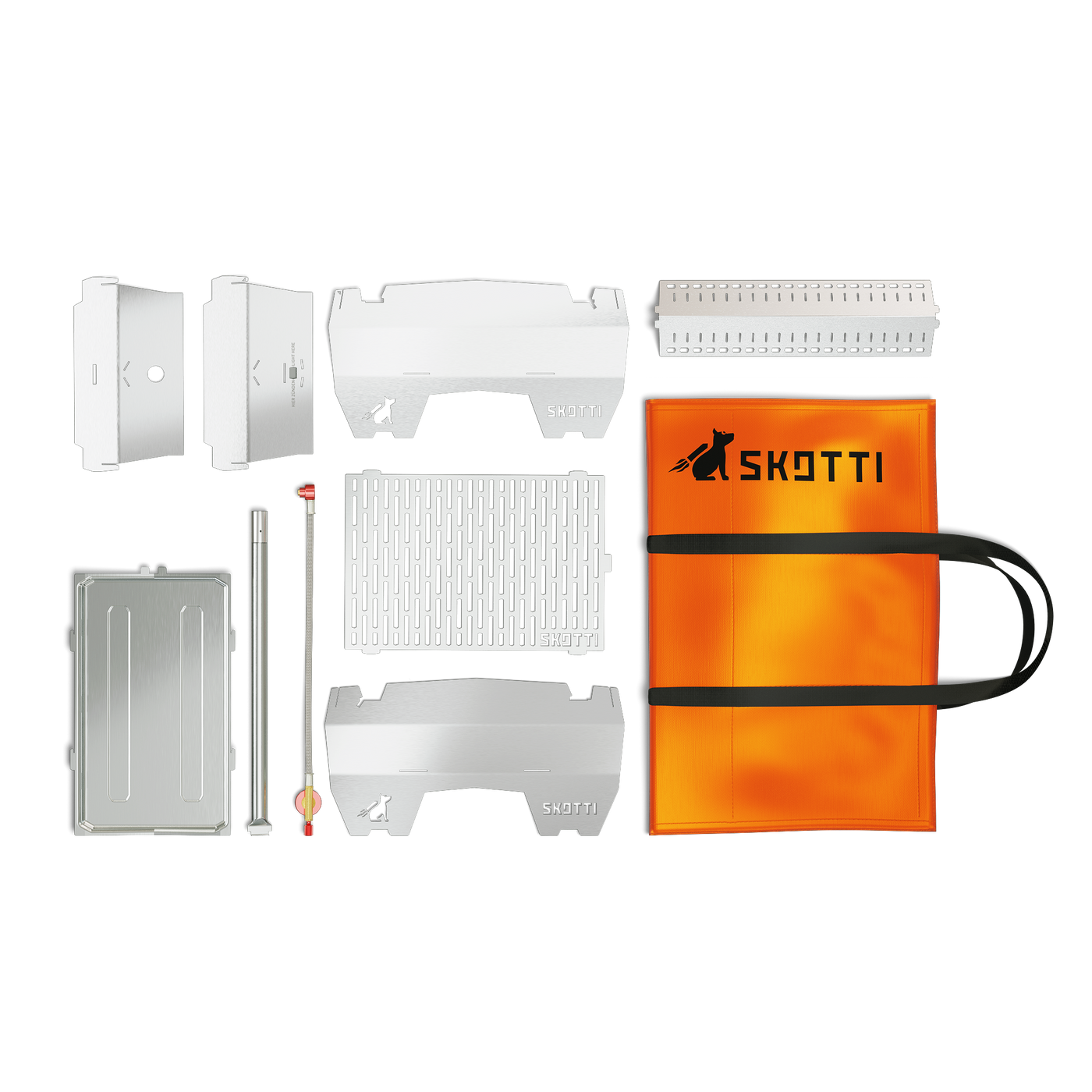 Buy SKOTTI grill online | Foldable camping gas grill | Easy with gas